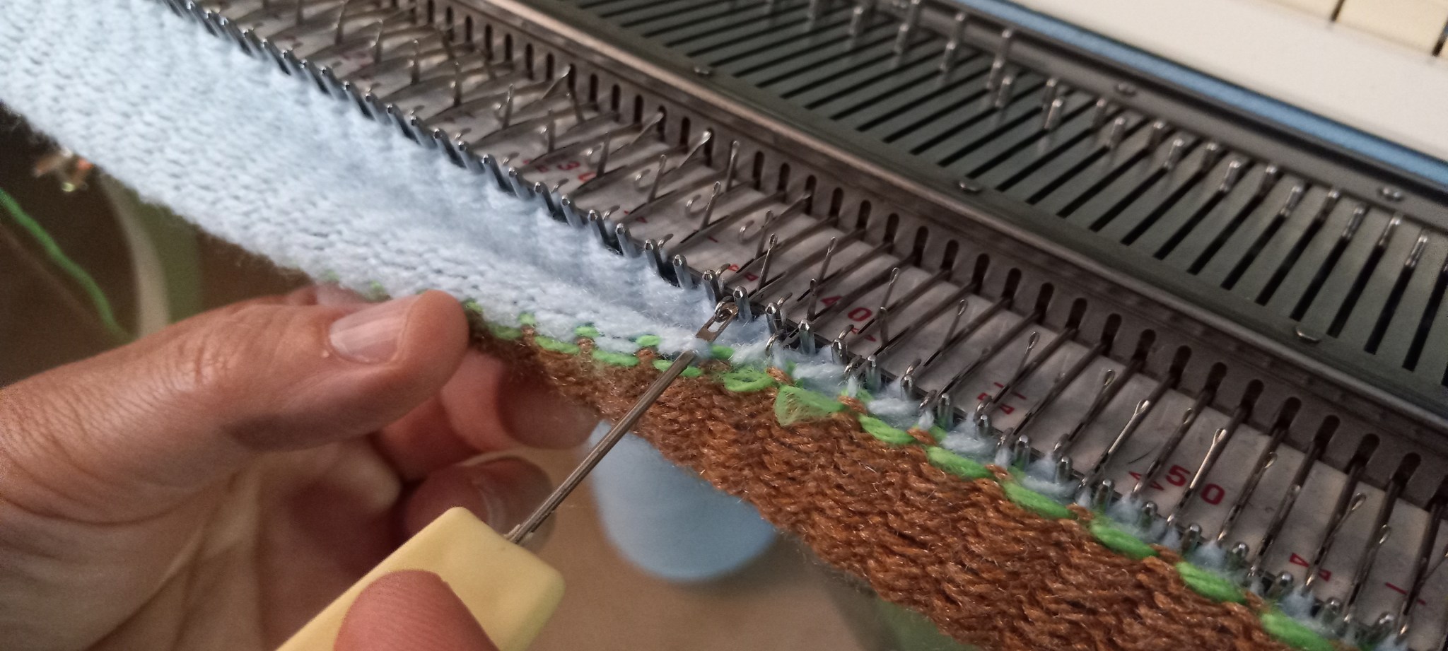 knitting machines, repair, techniques and more...